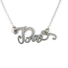 Boo Endearment Necklace - Brevity Jewelry - USA Made