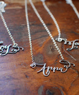 custom calligraphy – Brevity Jewelry