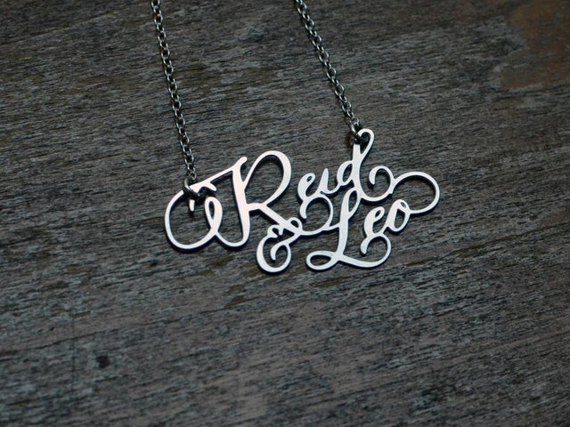 custom calligraphy – Brevity Jewelry