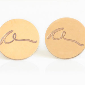 Custom Signature Cufflinks - Brevity Jewelry - Perfect Gift