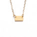 Small Rectangle Shape Geometry Necklace - Brevity Jewelry