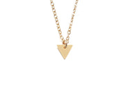 Small Triangle Shape Geometry Necklace - Brevity Jewelry